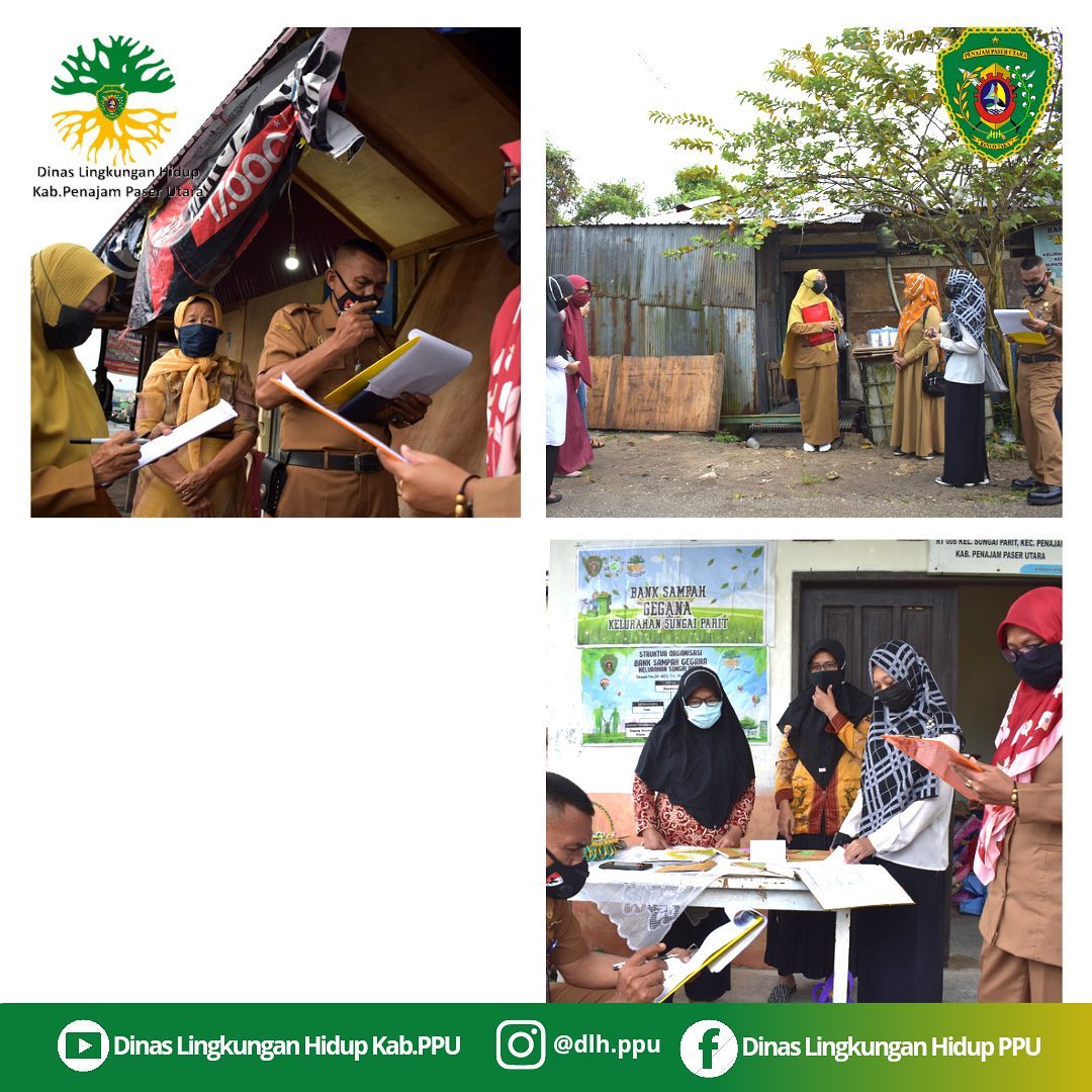 Dinas Lingkungan Hidup Kabupaten Penajam Paser Utara memulai kegiatan Penilaian Lomba Bank ...