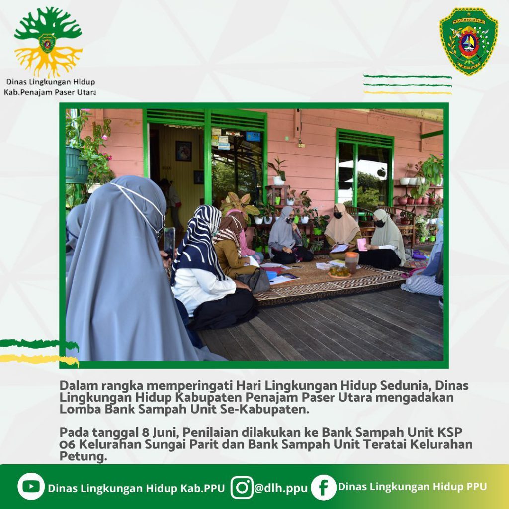 Kepala Dinas Lingkungan Hidup Kab. Penajam Paser Utara beserta Kepala Bidang Pengelolaan Sampah ...